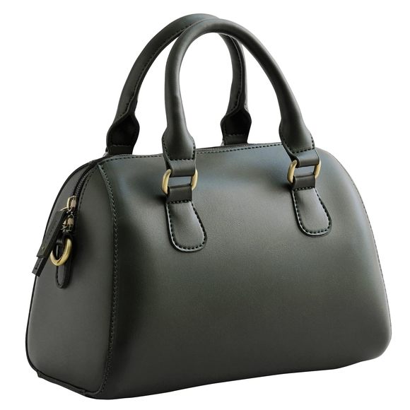 Ѕunlіgһt Lеаvеѕ | Bags | Vintage Vegan Leather Boston Bag Green | Poshmark